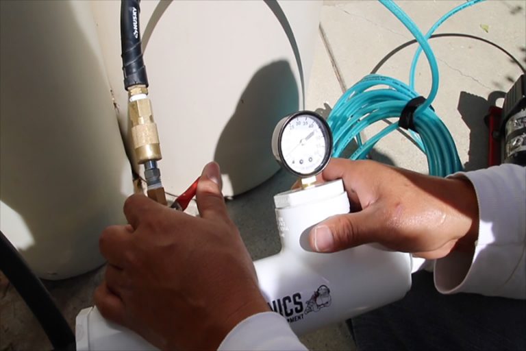 pressure testing - CalTech Pools - 818.436.2953